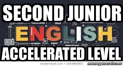 Meme Personalizado - second junior accelerated level - 31478306