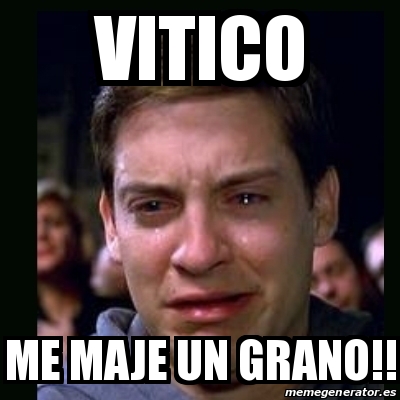 Meme crying peter parker - Vitico Me maje un grano!! - 31480159