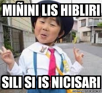 Meme Personalizado - miÃ±ini lis hibliri sili si is nicisari - 31481616