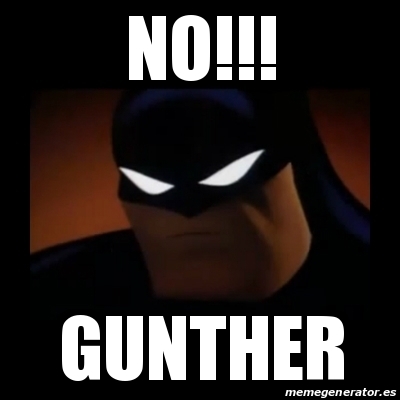 Meme Disapproving Batman - NO!!! Gunther - 31486306