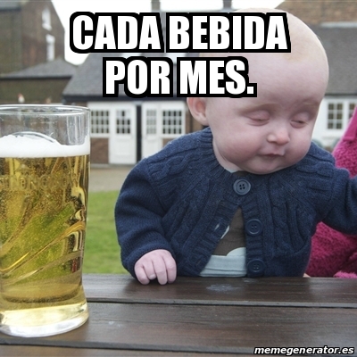 Meme Drunk Baby - cada bebida por mes. - 31488802
