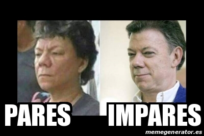 Meme Personalizado - PARES IMPARES - 31489107