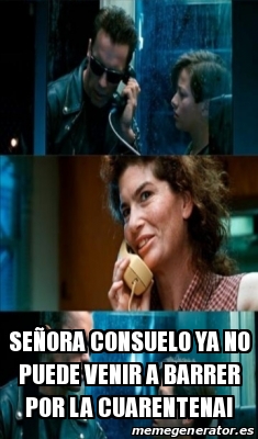 Meme Personalizado - SeÃ±ora Consuelo ya no puede venir a barrer por la ...