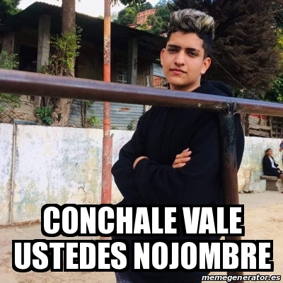 Meme Personalizado - Conchale vale ustedes nojombre - 31491618