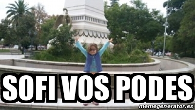 Meme Personalizado - Sofi vos podes - 31496343