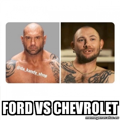 Meme Personalizado - FORD vs CHEVROLET - 31496940
