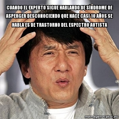Meme Jackie Chan - Cuando el experto sigue hablando de SÃ NDROME de ...