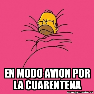 Meme Personalizado - En modo avion por la cuarentena - 31499202
