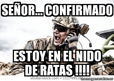 Meme Personalizado - seÃ±or... confirmado estoy en el nido de ratas ...