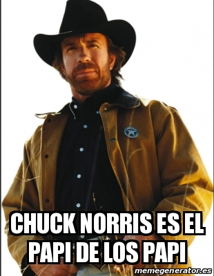 Meme Personalizado - Chuck norris es el papi de los papi - 31502970