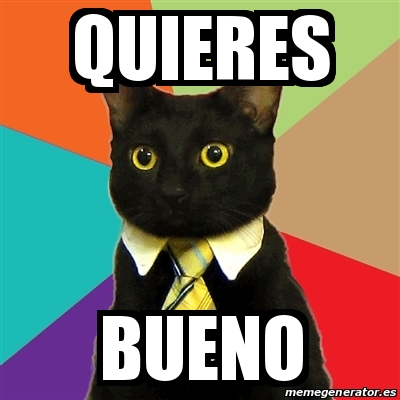 Meme Business Cat - quieres bueno - 31504294