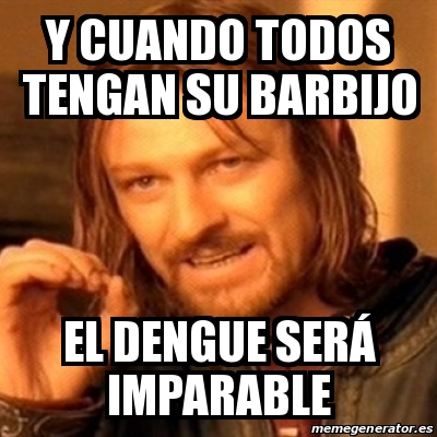 Meme Boromir - Y cuando todos tengan su barbijo El dengue serÃ ...