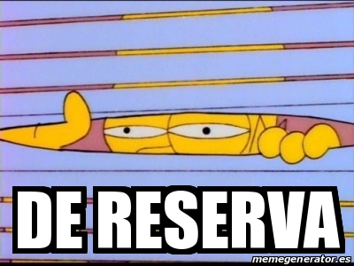 Meme Personalizado - De reserva - 31505250