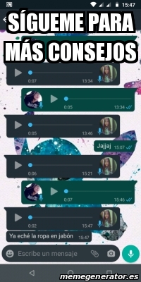 Meme Personalizado - SÃ­gueme para mÃ¡s consejos - 31510093