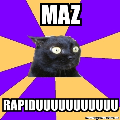 Meme Anxiety Cat - maz rapiduuuuuuuuuuu - 31511672