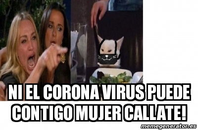 Meme Personalizado - ni el corona virus puede contigo mujer callate ...