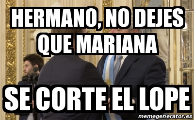 Meme Personalizado - hermano, no dejes que mariana se corte el lope ...