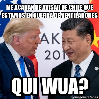 Meme Personalizado - Me acaban de avisar de Chile que estamos en guerra ...