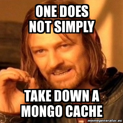 Meme Boromir - ONE DOES NOT SIMPLY TAKE DOWN A MONGO CACHE - 31531620