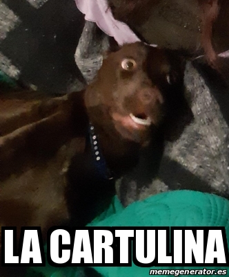 Meme Personalizado - LA CARTULINA - 31534076