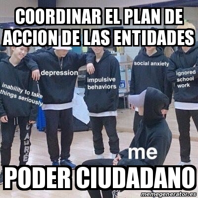 Meme Personalizado - Coordinar el plan de accion de las entidades PODER ...
