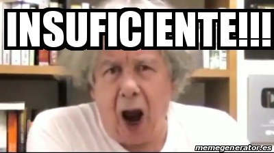 Meme Personalizado - Insuficiente!!! - 31544467