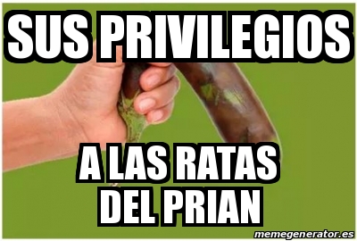 Meme Personalizado - sus privilegios a las ratas del prian - 31550792
