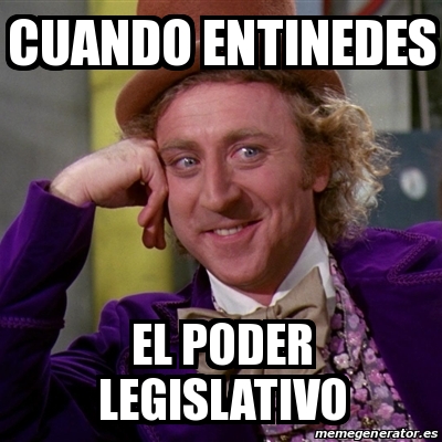 Meme Willy Wonka - Cuando entinedes el poder legislativo - 31551249
