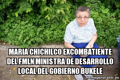 Meme Personalizado - maria chichilco excombatiente del fmln ministra de ...