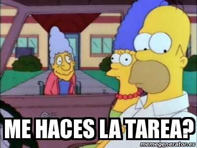 Meme Personalizado - Me haces la tarea? - 31557281