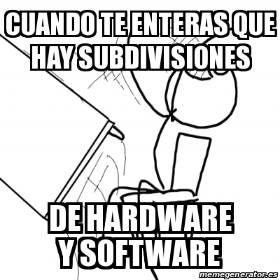Meme Desk Flip Rage Guy - Cuando te enteras que hay subdivisiones De ...