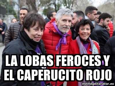 Meme Personalizado - La lobas feroces y el caperucito rojo - 31561976