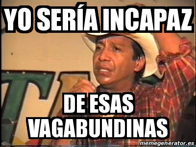 Meme Personalizado - YO SERÃ A INCAPAZ DE ESAS VAGABUNDINAS - 31564576