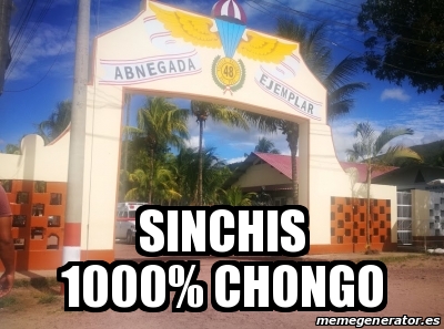 Meme Personalizado - SINCHIS 1000% CHONGO - 31573584