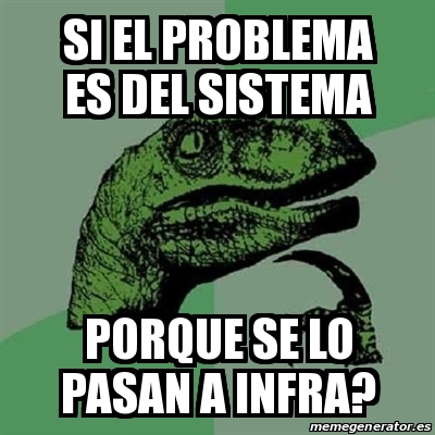 Meme Filosoraptor - Si el problema es del sistema porque se lo pasan a ...