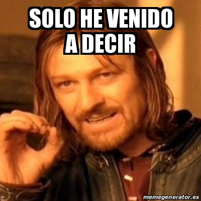 Memes Veni Solo