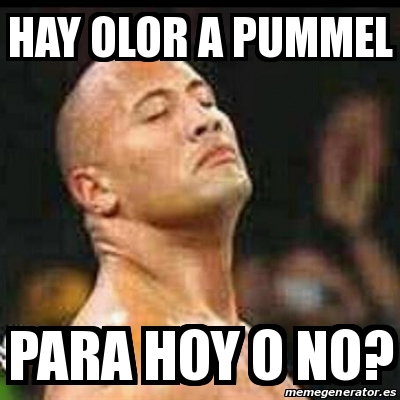 Meme Personalizado - hay olor a pummel para hoy o no? - 31585335