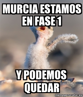 Meme Personalizado - murcia estamos en fase 1 y podemos quedar - 31602144