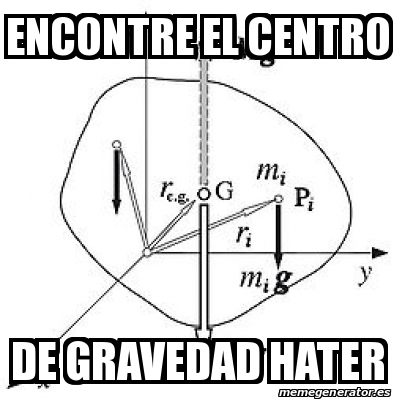 Meme Personalizado - Encontre el centro De gravedad hater - 31607861