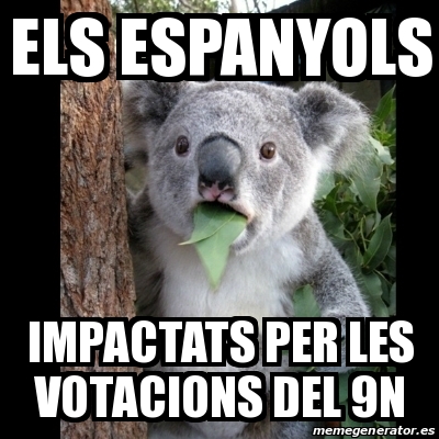 Meme Koala - els espanyols impactats per les votacions del 9n - 31609417