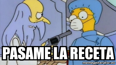 Meme Personalizado - PASAME LA RECETA - 31614909