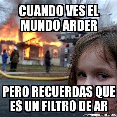 Meme Disaster Girl - CUANDO VES EL MUNDO ARDER PERO RECUERDAS QUE ES UN ...