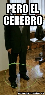 Meme Personalizado - Pero el cerebro - 31635423