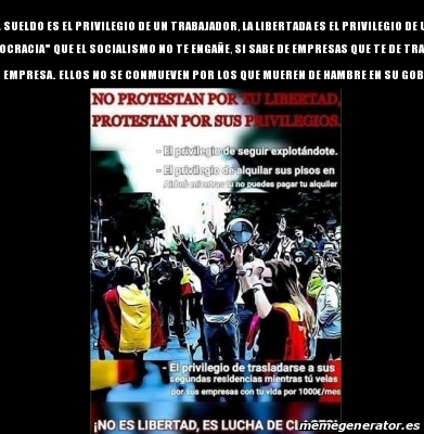 Meme Personalizado - "el sueldo es el privilegio de un trabajador, la ...