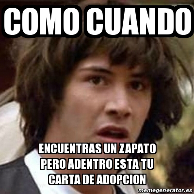 Meme Keanu Reeves - Como cuando encuentras un zapato pero adentro esta ...