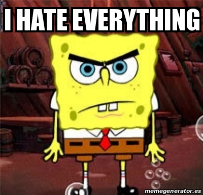 Meme Personalizado - I HATE EVERYTHING - 31651354