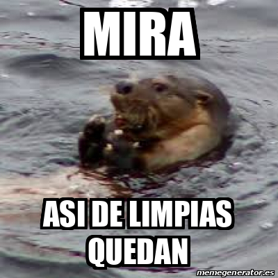Meme Personalizado - mira asi de limpias quedan - 31664598