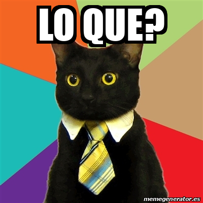 Meme Business Cat - lo que? - 31666490