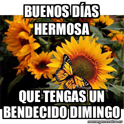 Meme Personalizado - buenos Días hermosa que tengas un bendecido ...