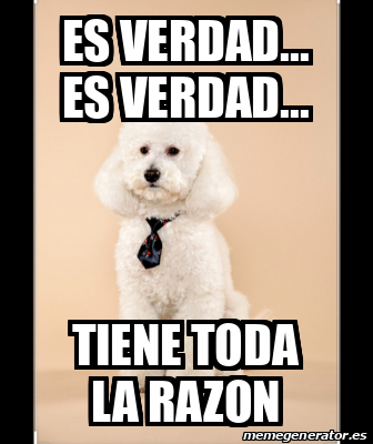 Meme Personalizado - Es verdad... Es verdad... Tiene toda la razon ...
